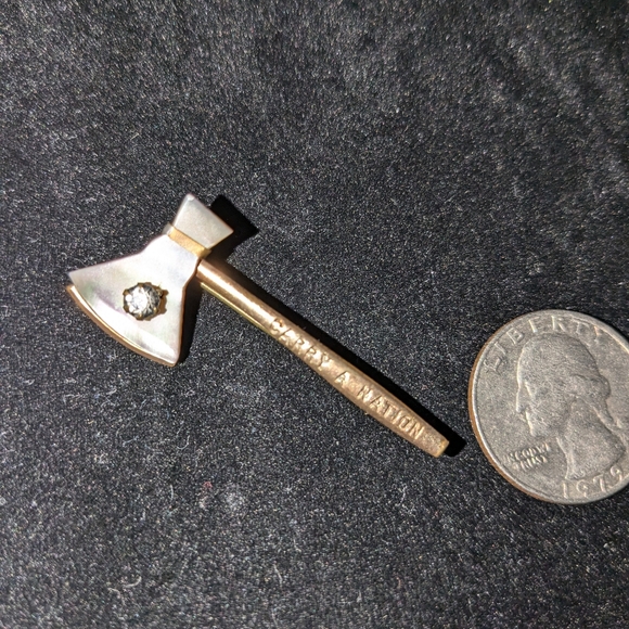 Jewelry | Antique 191s Hatchet Lapel Pin Carry A Nation | Poshmark